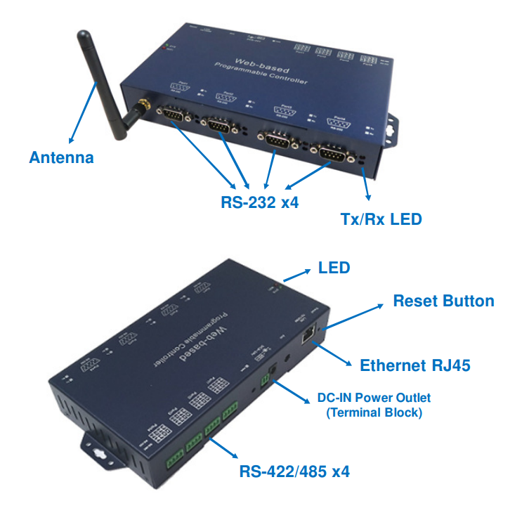 4-Port Serial to Ethernet/Wi-Fi Gateway - TECHDesign Hardware Solution