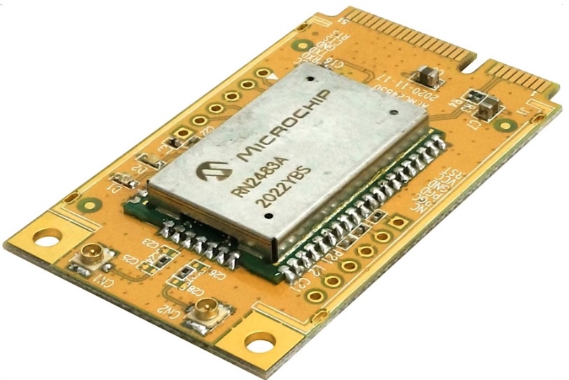 LoRaWAN™ modem module based on Microchip™ RN2483A - TECHDesign Hardware ...