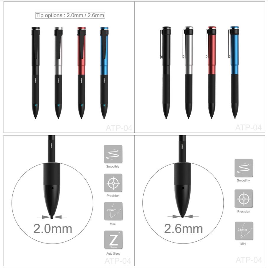 Active Touch Pen—2.0/2.4/2.6 mm Tip - TECHDesign Hardware Solution